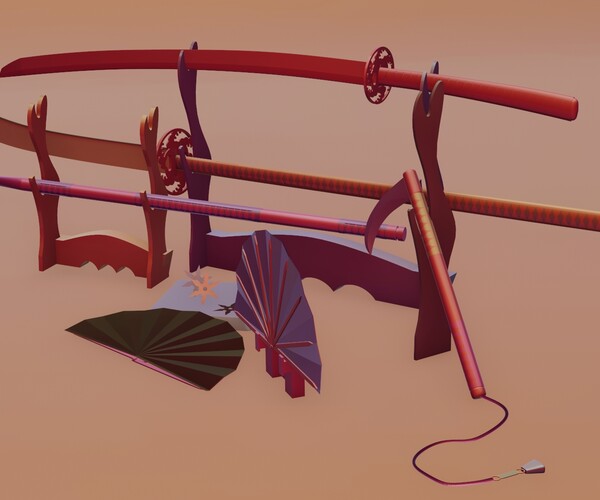 ArtStation - Japan Weapons | Game Assets