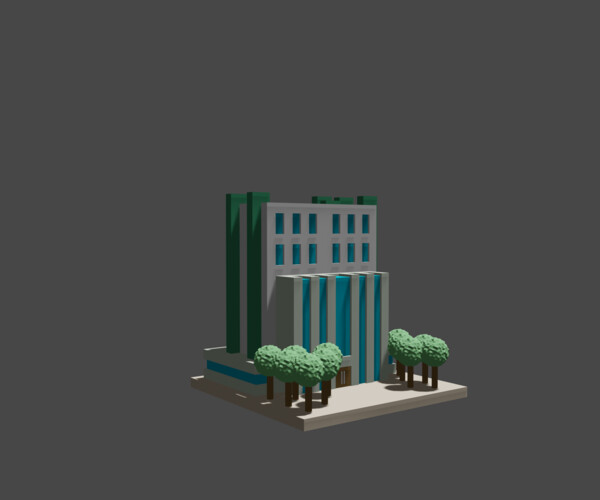 ArtStation - Residential building 2 WOU Kit | Game Assets