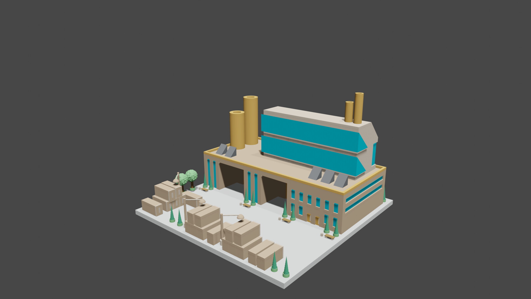 ArtStation - Factory 1 WOU Kit | Game Assets