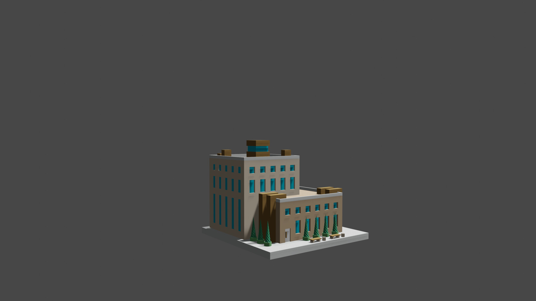 ArtStation - Residential building 4 WOU Kit | Game Assets