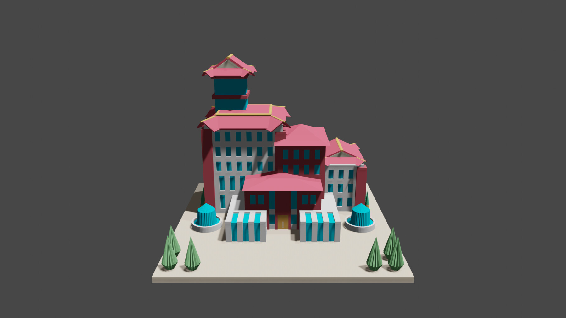 ArtStation - Residential building 6 WOU Kit | Game Assets