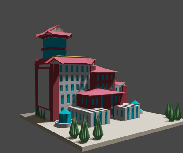 ArtStation - Residential building 6 WOU Kit | Game Assets