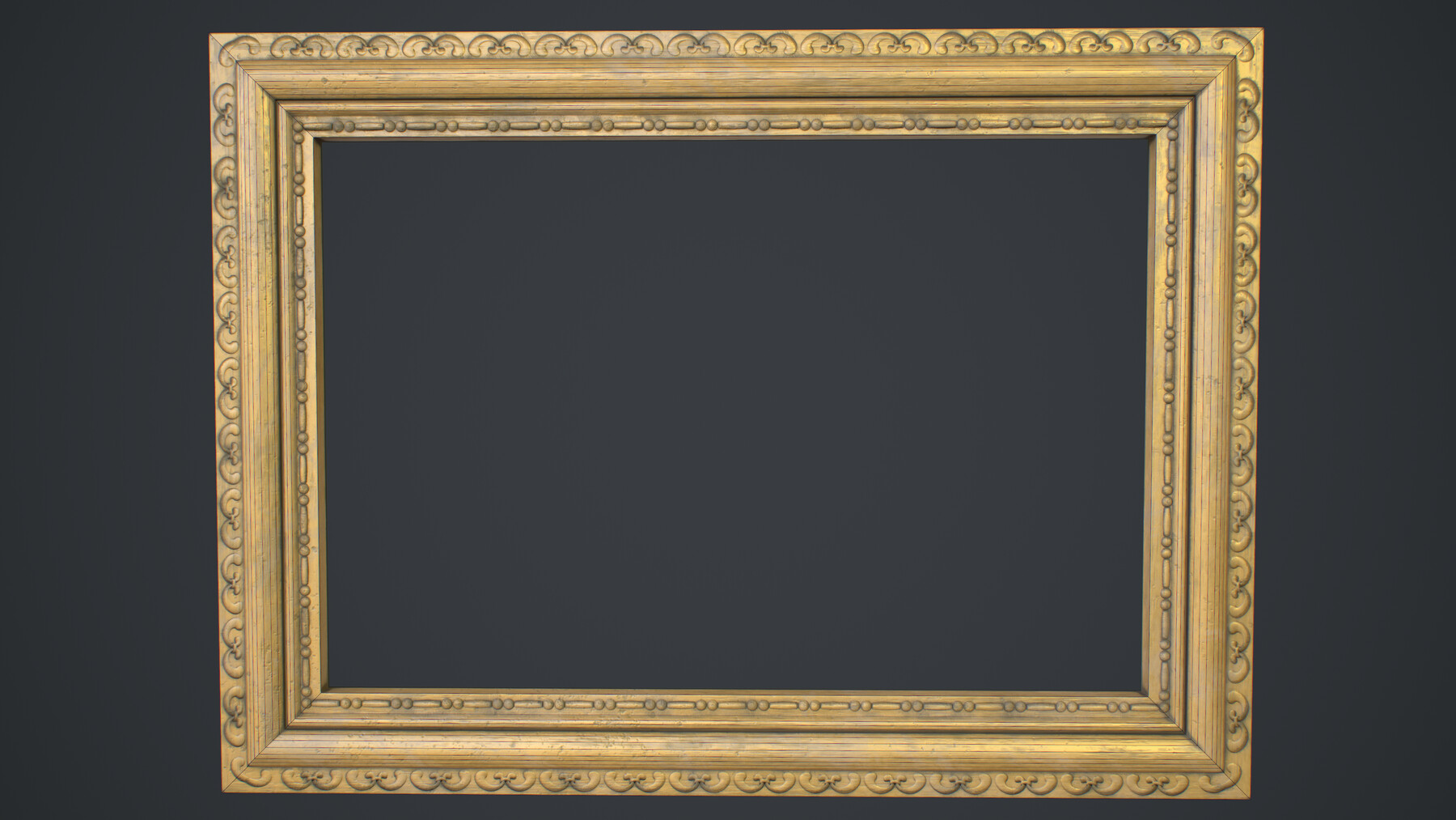 ArtStation - Golden Picture Frames Set | Game Assets