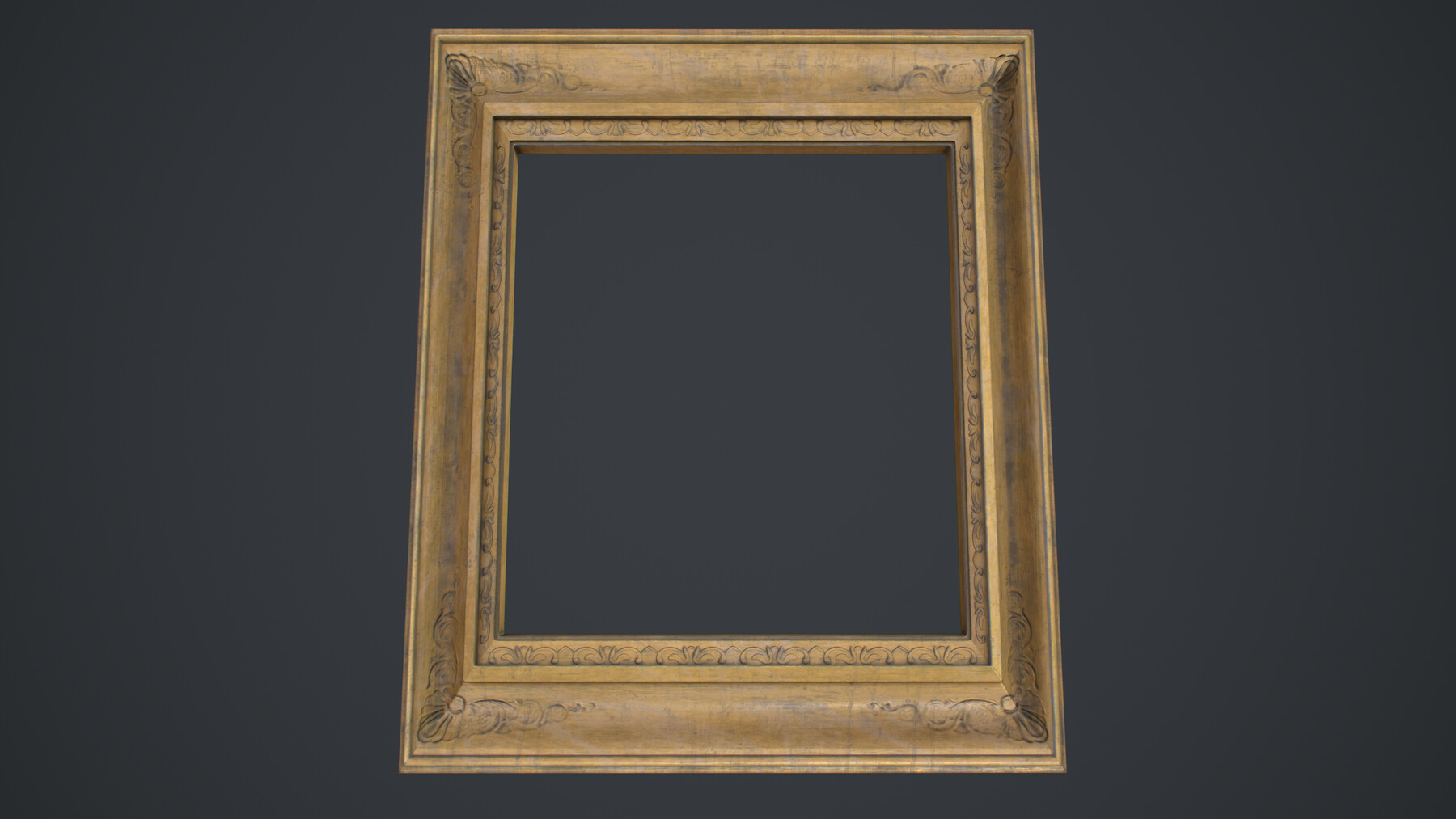 ArtStation - Golden Picture Frames Set | Game Assets