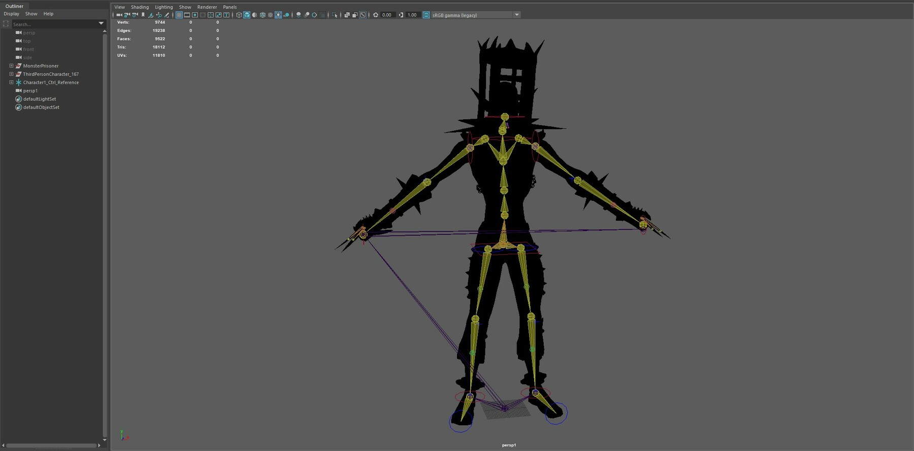 ArtStation - Game ready model Monster Prisoner | Game Assets
