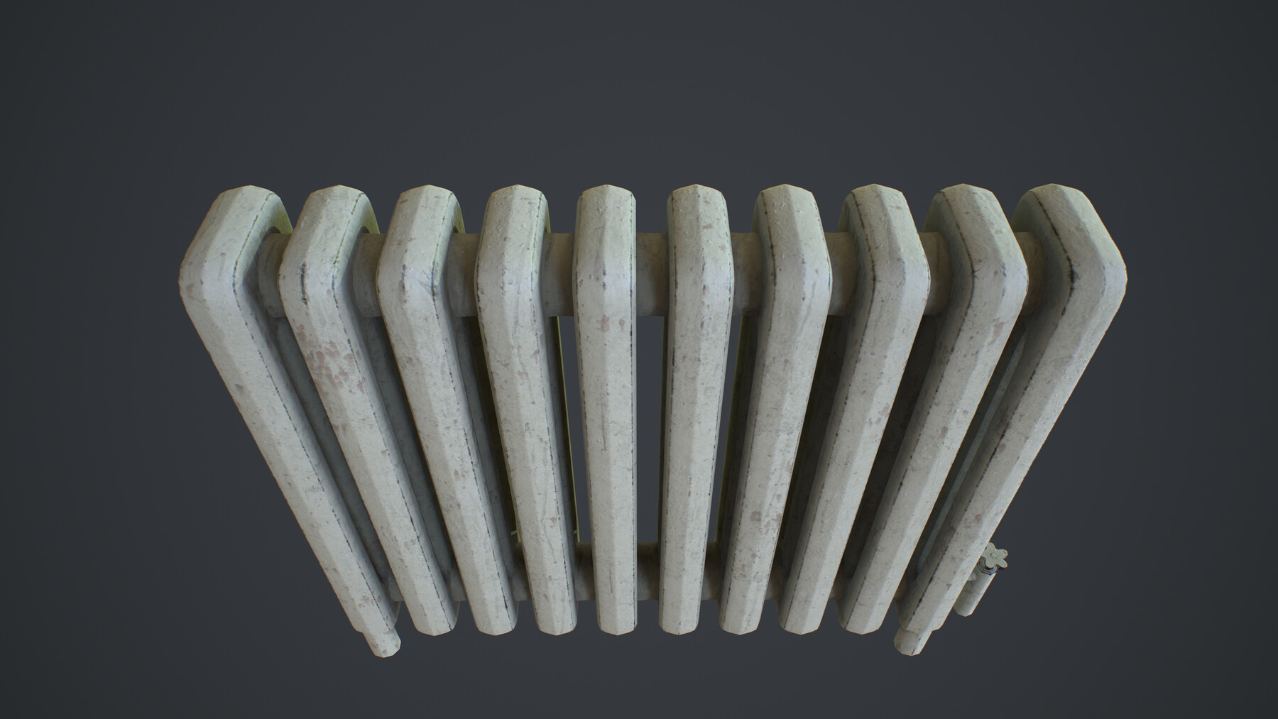 ArtStation - Old Metal Painted Radiator | Game Assets