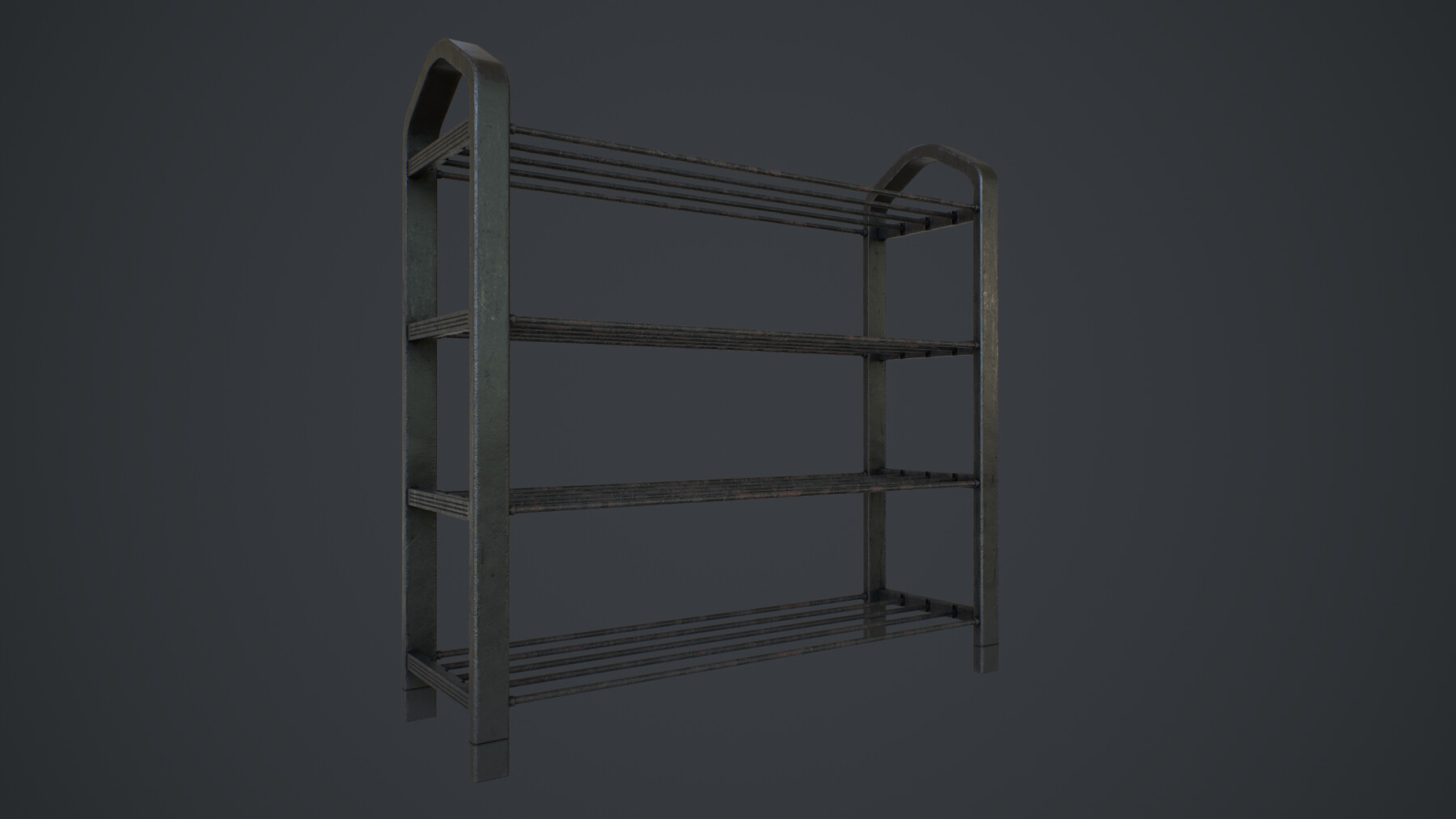 ArtStation - Metal Used Shoe Rack | Game Assets