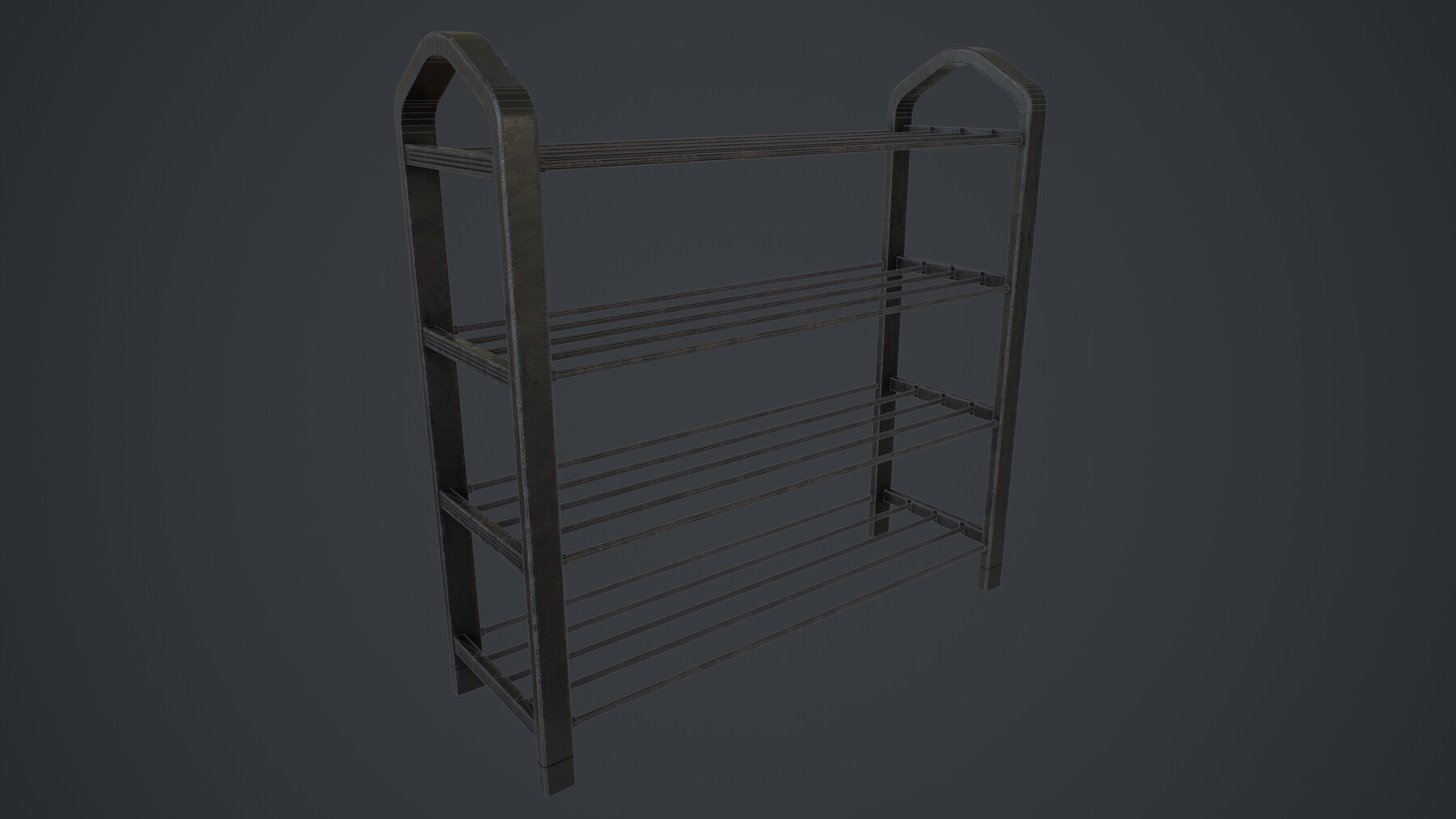 ArtStation - Metal Used Shoe Rack | Game Assets