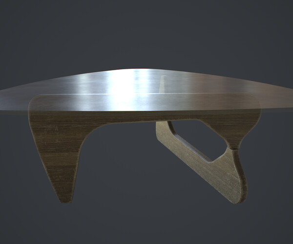 ArtStation - Oval Slightly Dirty Glass Table | Game Assets