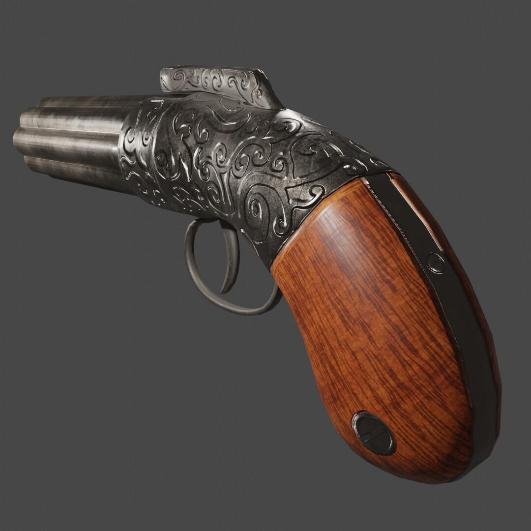 ArtStation - Pepperbox Revolver | Resources