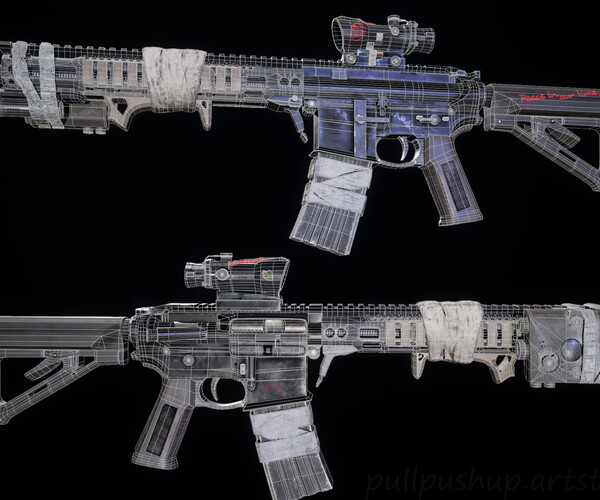 ArtStation - Game Ready Assult Rifle | Game Assets