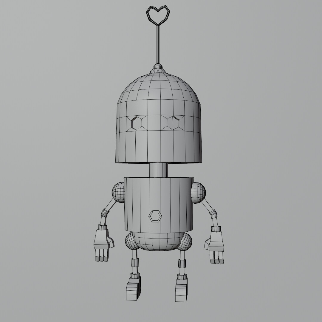 ArtStation - Little Robot Blender Low-poly 3D model | Game Assets