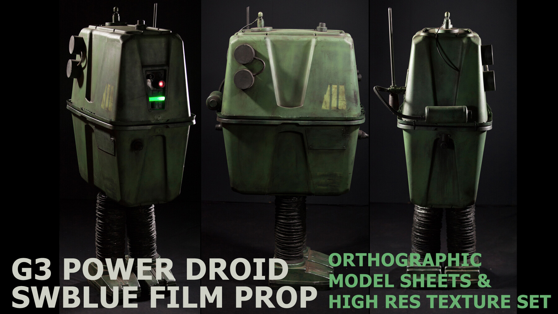 ArtStation - G3 Power Droid Texture Set & Model Sheet | Resources