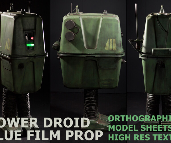 ArtStation - G3 Power Droid Texture Set & Model Sheet | Resources