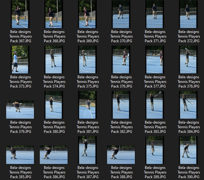 ArtStation - Beladesigns' Tennis Players Reference Pack | Resources