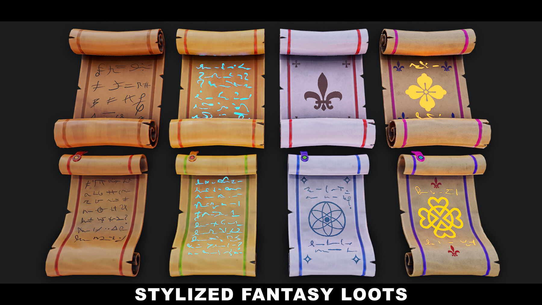 ArtStation - STYLIZED - Fantasy Loots Pack ( Unity ) | Game Assets