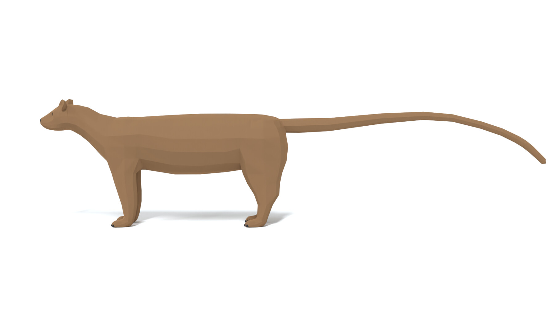 ArtStation - Low Poly Cartoon Fossa | Game Assets