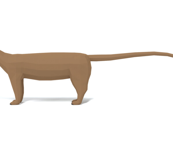 ArtStation - Low Poly Cartoon Fossa | Game Assets
