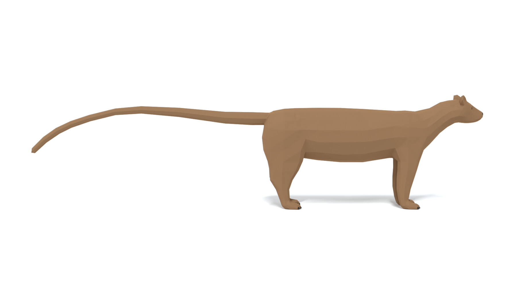 ArtStation - Low Poly Cartoon Fossa | Game Assets