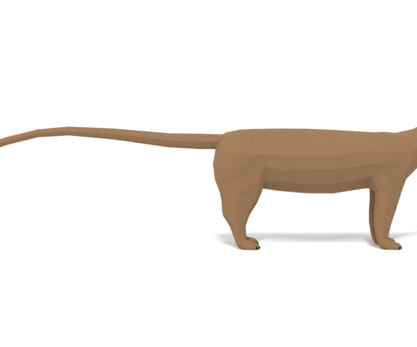 ArtStation - Low Poly Cartoon Fossa | Game Assets