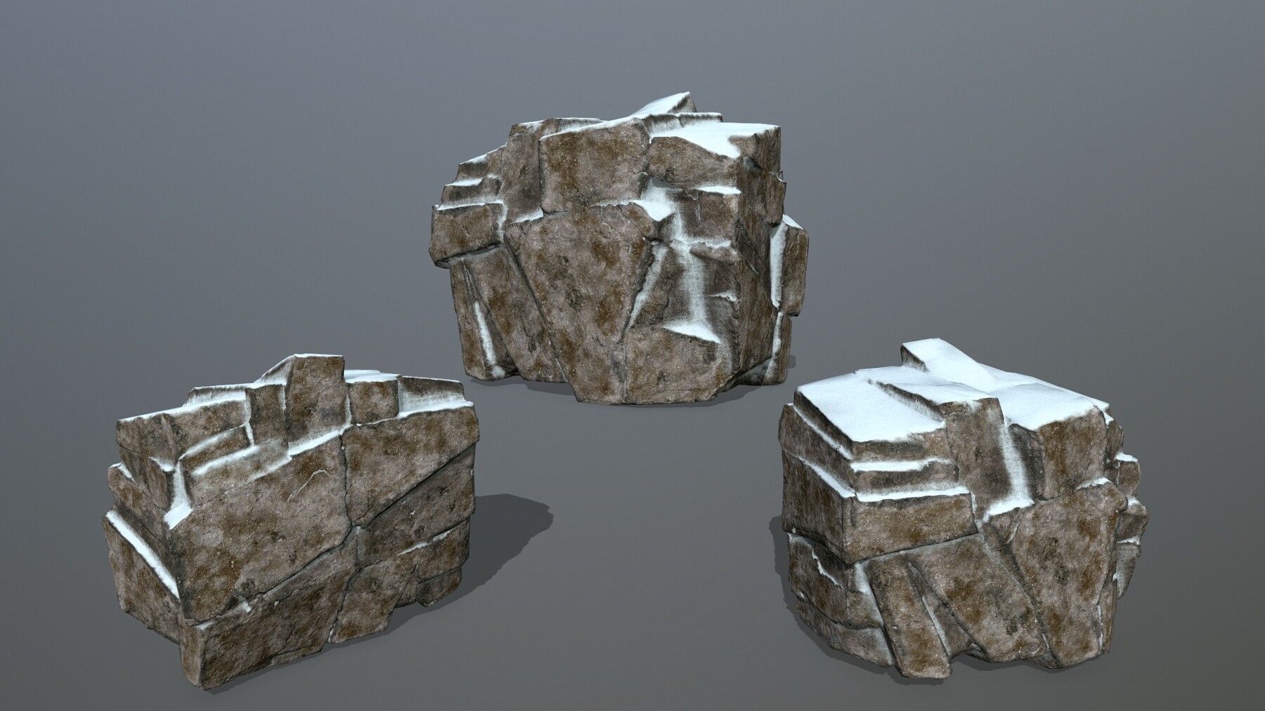 ArtStation - snow rocks | Game Assets