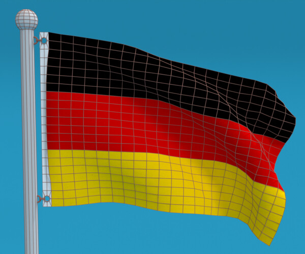 ArtStation - Low Poly Seamless Animated Germany Flag | Game Assets