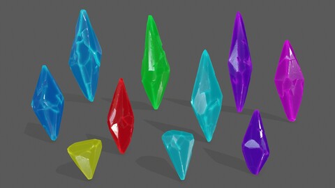 ArtStation - crystal set | Game Assets