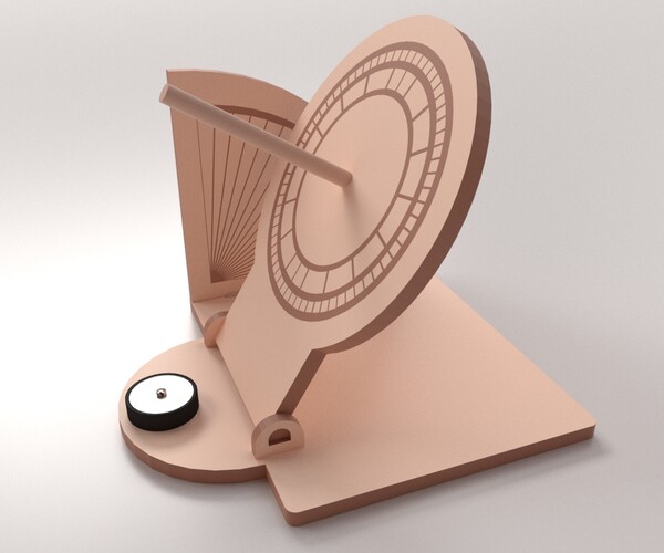 ArtStation - Wooden Sundial | Game Assets