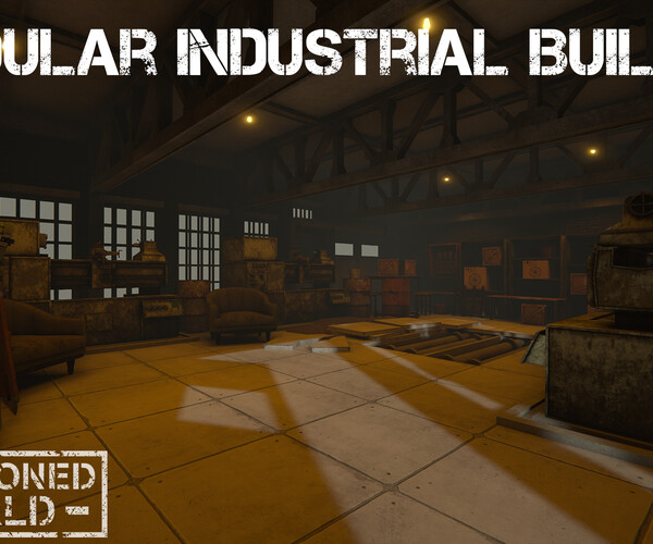 ArtStation - Modular Industrial Building for Unity | Game Assets