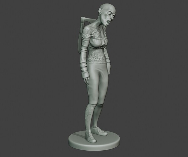 ArtStation - Casual Zombie Female CZ1 0002 | Resources