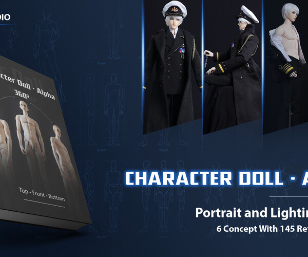 ArtStation - Character Doll Alpha - Portrait and Lighting - Vol 01 ...