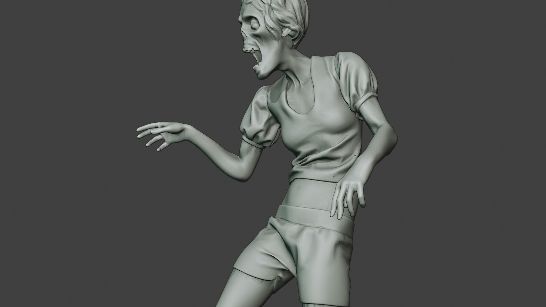 ArtStation - Casual Zombie Female CZ1 0003 | Resources