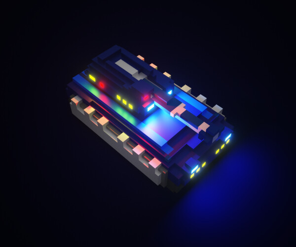 ArtStation - voxel tank | Game Assets