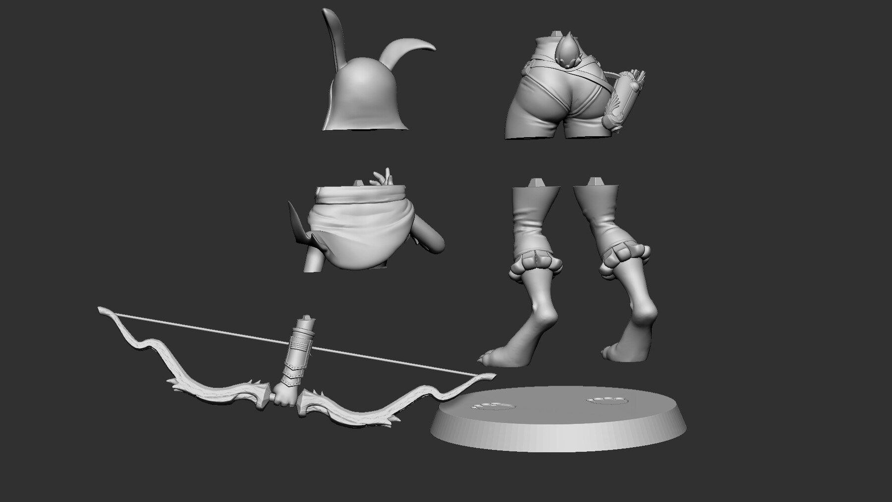 ArtStation - Archer Rabbit 3D print Ready | Resources