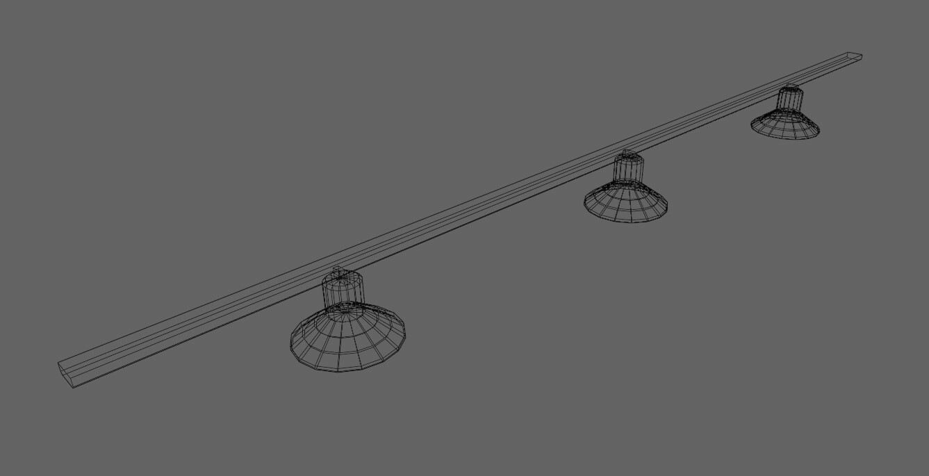 ArtStation - Industrial Lamps - Lights for Warehouse - Lampadas Low ...
