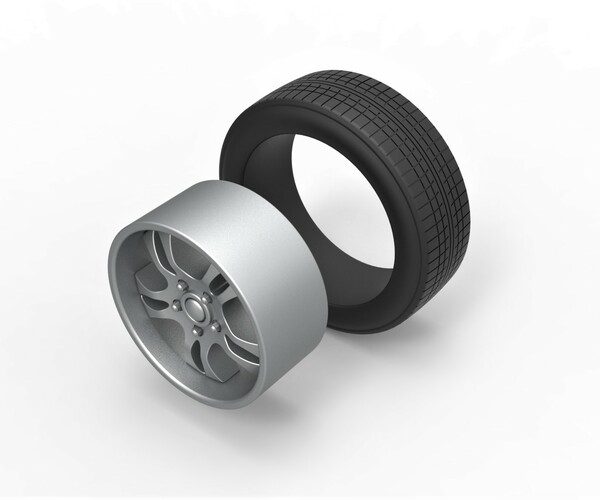 ArtStation - Diecast Car wheel 5 Scale 1 to 10 | Resources