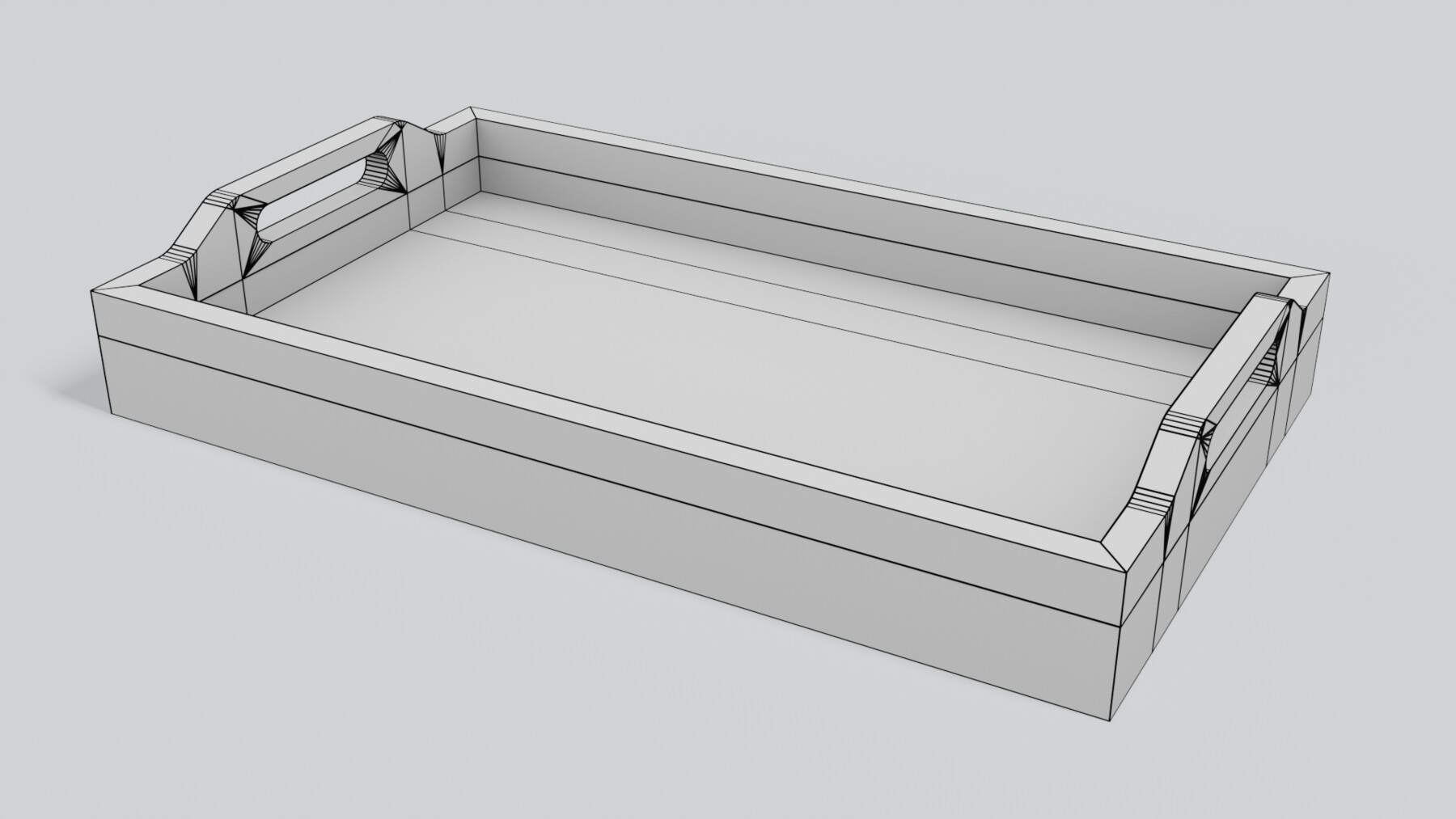 ArtStation - Wood Tray Free 3D Model | Resources