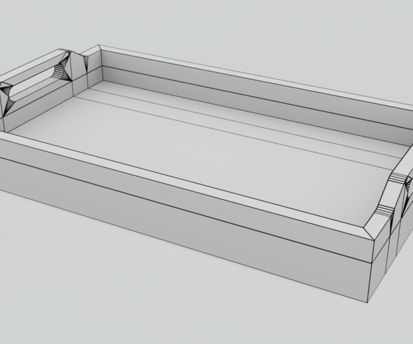 ArtStation - Wood Tray Free 3D Model | Resources
