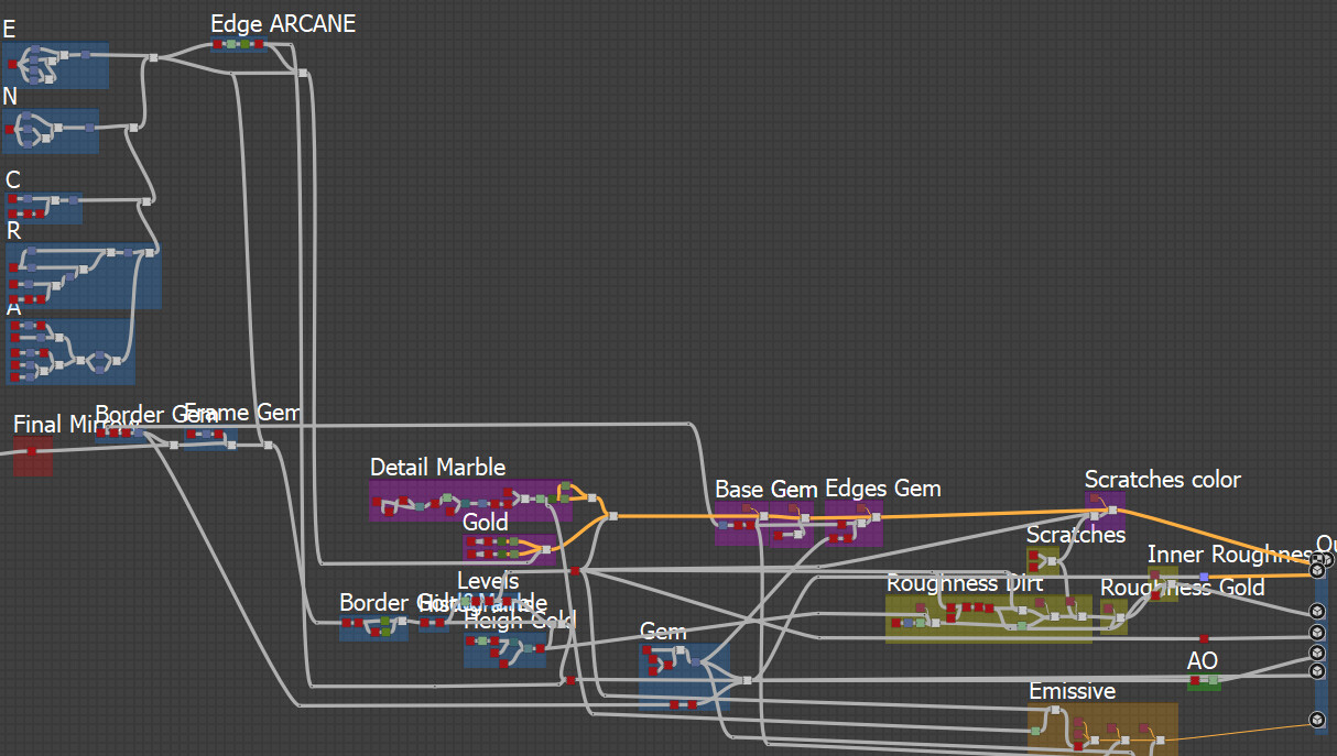 ArtStation - ARCANE Substance Designer material | Game Assets