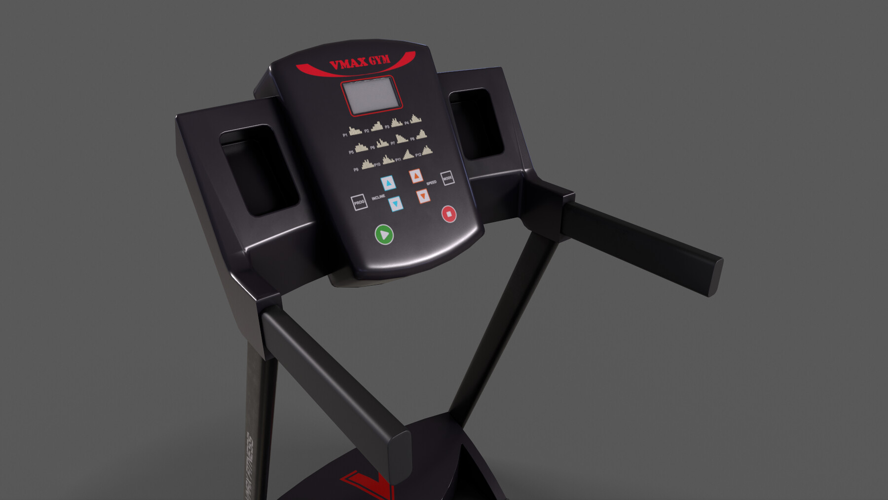ArtStation - PBR Gym Treadmill Fitness B | Game Assets