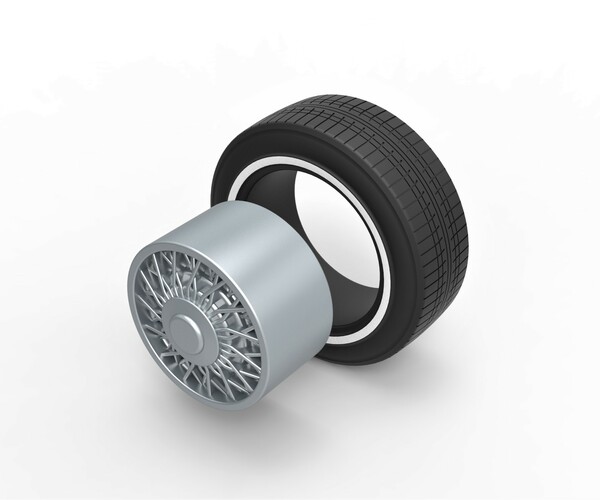 ArtStation - Diecast wire wheel 2 Scale 1 to 10 | Resources