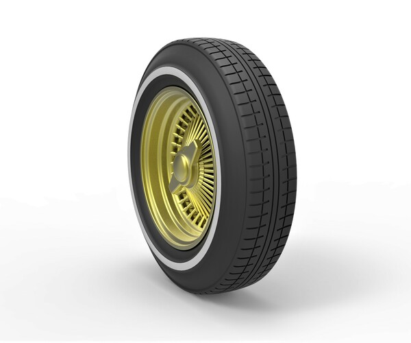 ArtStation - Diecast wire wheel from lowrider Scale 1 to 10 | Resources