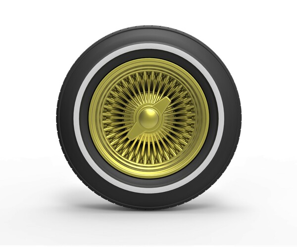 ArtStation - Diecast wire wheel from lowrider Scale 1 to 10 | Resources