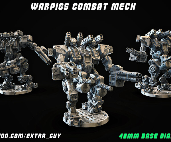 ArtStation - Warpig Class Medium Frame 48mm base 3DPrintable | Resources