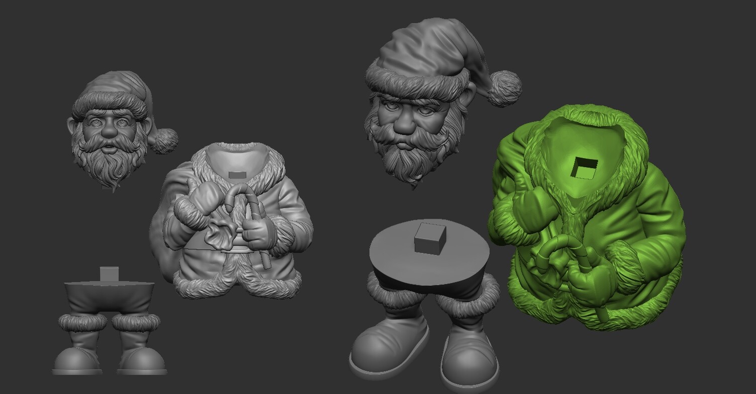 ArtStation - santa claus 3D print Model | Tutorials