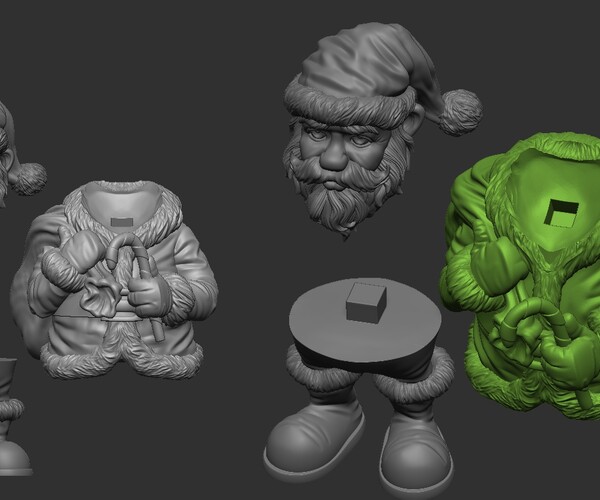 ArtStation - santa claus 3D print Model | Tutorials
