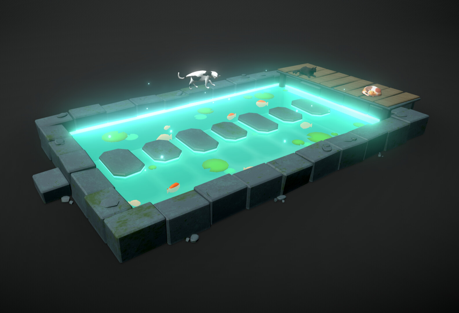 ArtStation - Japanese Pond | Game Assets