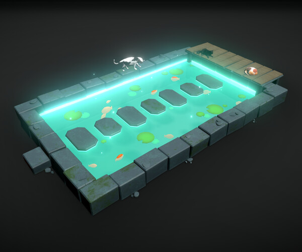 ArtStation - Japanese Pond | Game Assets