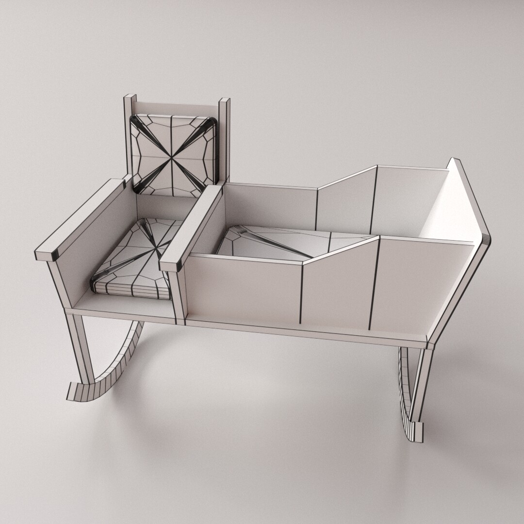 ArtStation - Baby Rocking Chair | Game Assets