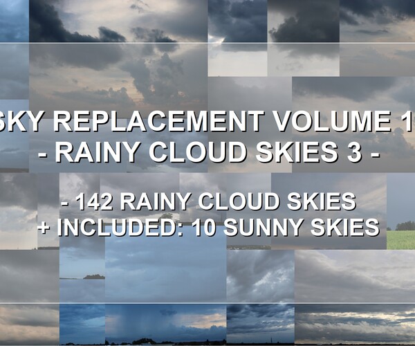 ArtStation - Sky Replacement Volume 11 Rainy Cloud Skies 3 | Resources